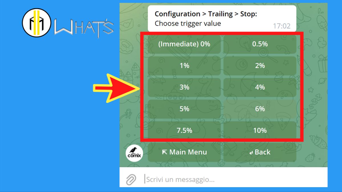 Come configurare Percent Below Highest Trailing Stop Cornix Bot - Mondo ...